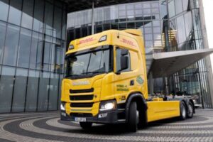 Scania and DHL Develop Electric Truck with Fuel Generator